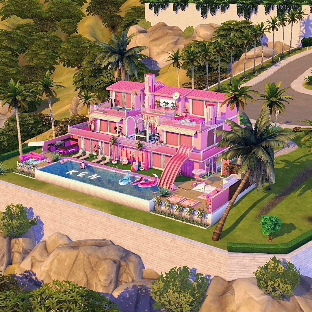 Doll Malibu Dreamhouse No Cc The Sims 4 Rooms Lots Curseforge