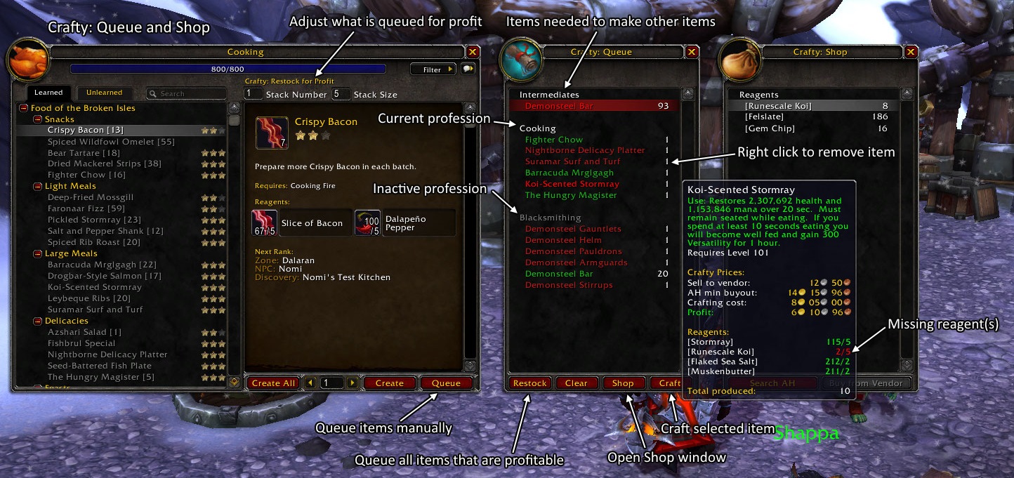 Crafty - World of Warcraft Addons - CurseForge