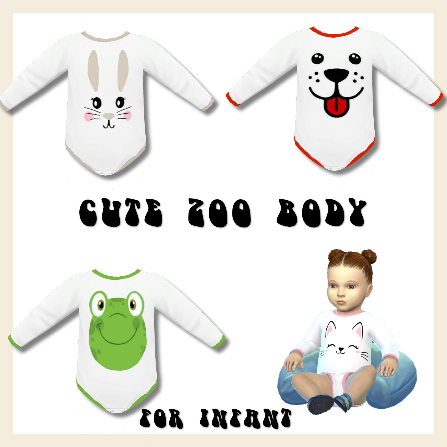 BODY CUTE ZOO FOR INFANT - Files - The Sims 4 Create a Sim - CurseForge
