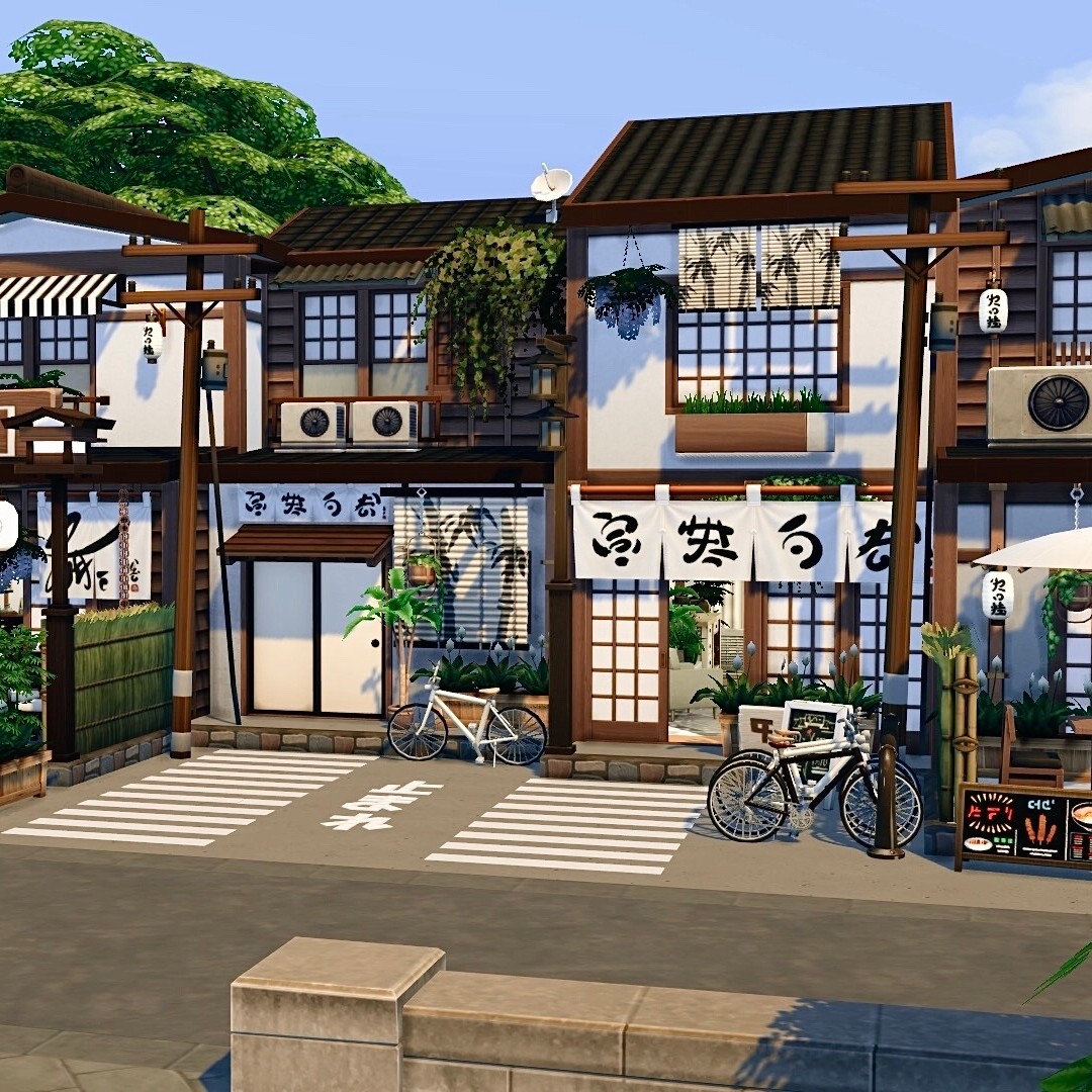 Japanese Street | No CC | 01 - Files - The Sims 4 Rooms / Lots - CurseForge