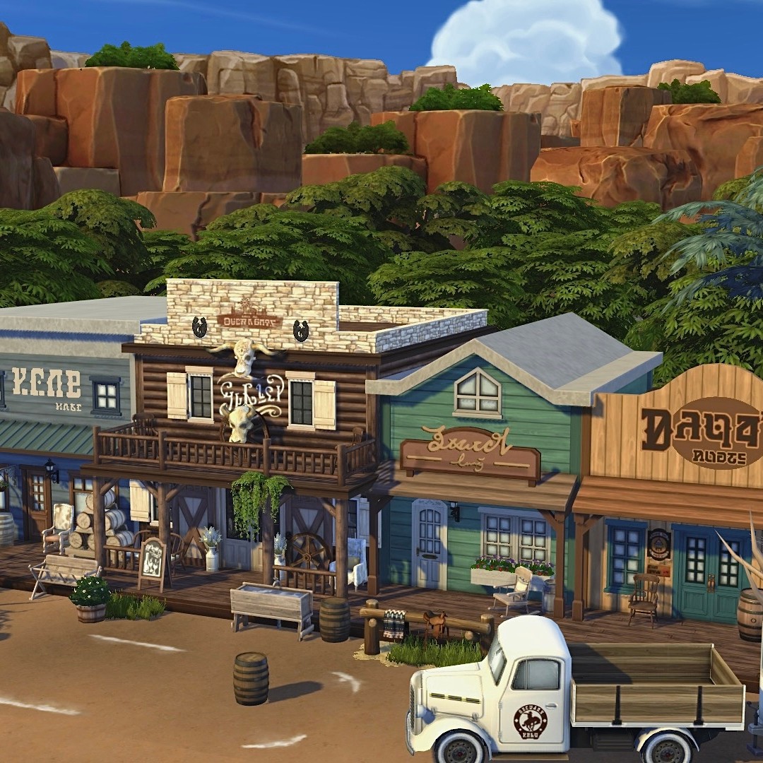 Rustic Saloon | No CC - The Sims 4 Rooms / Lots - CurseForge