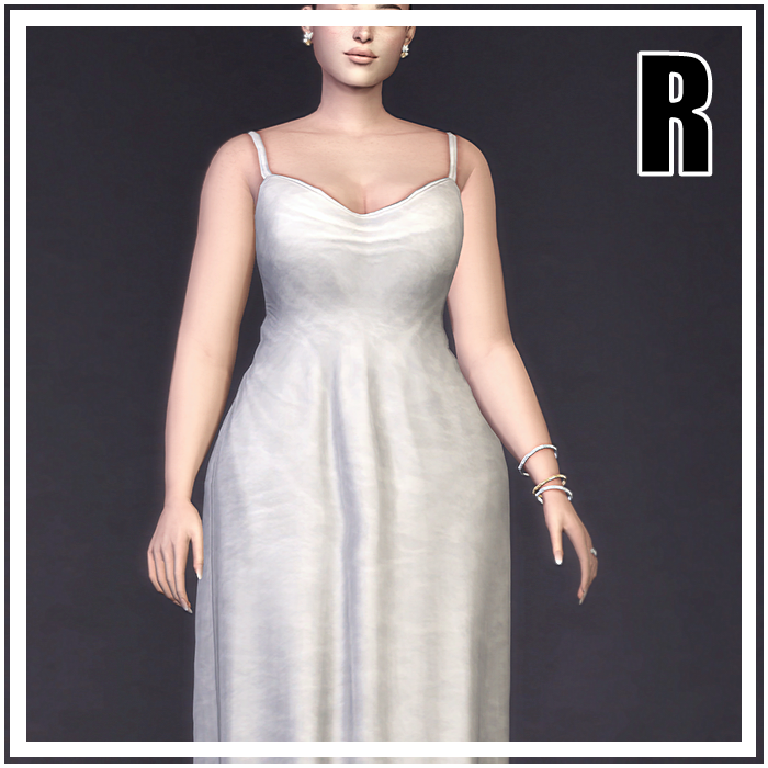 Pure Collection III - Aelita Strap Gown - The Sims 4 Create a Sim ...