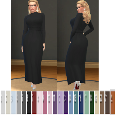 Base Game Dress Recolors - Files - The Sims 4 Create a Sim - CurseForge