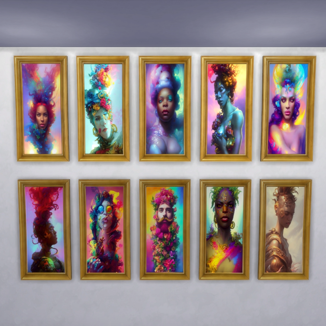 NLS Abstract Art Series One - The Sims 4 Build / Buy - CurseForge