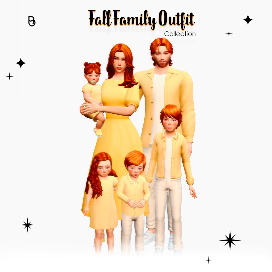 Fall Family Outfits Collection - The Sims 4 Create a Sim - CurseForge