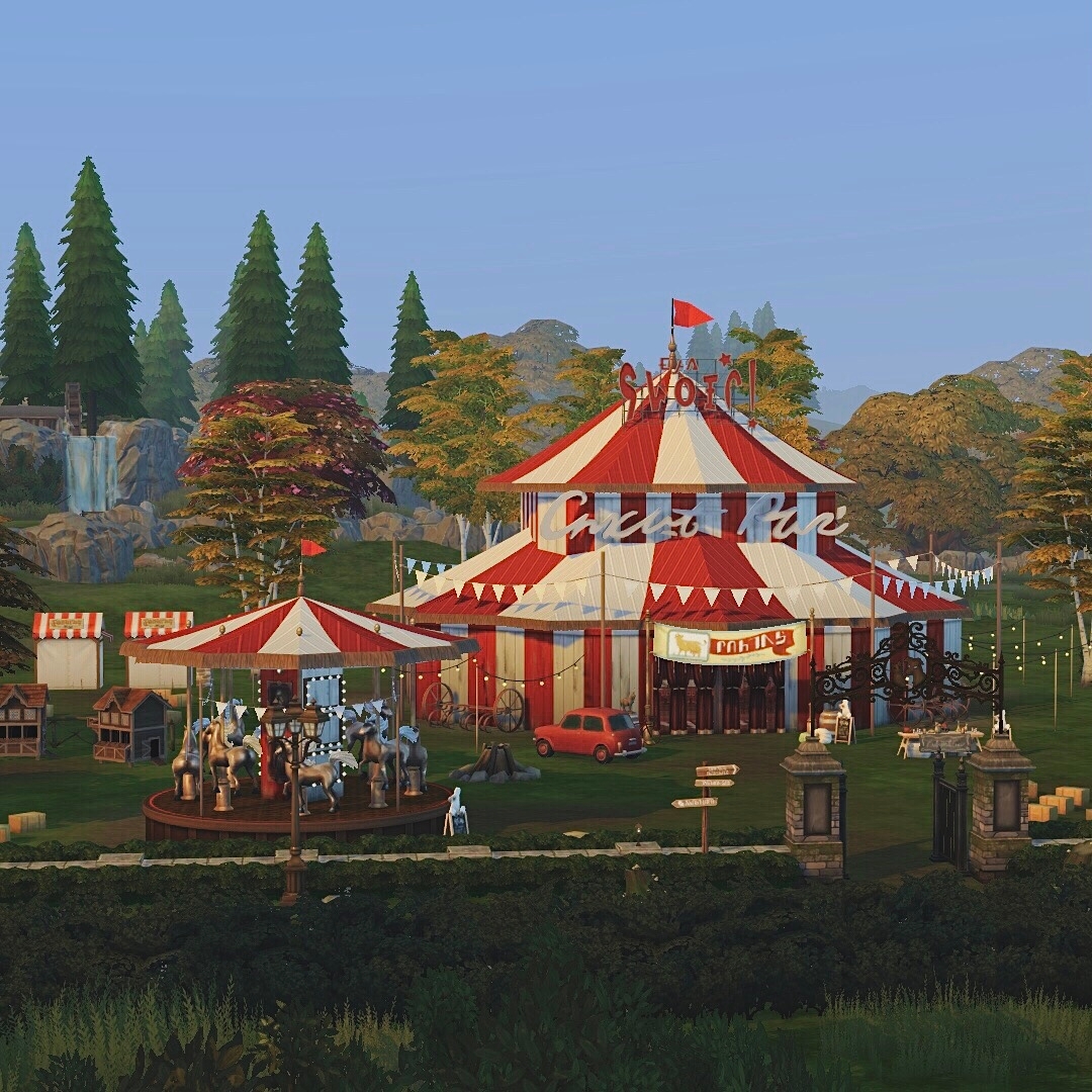 Circus & Carousel | No CC - The Sims 4 Rooms / Lots - CurseForge