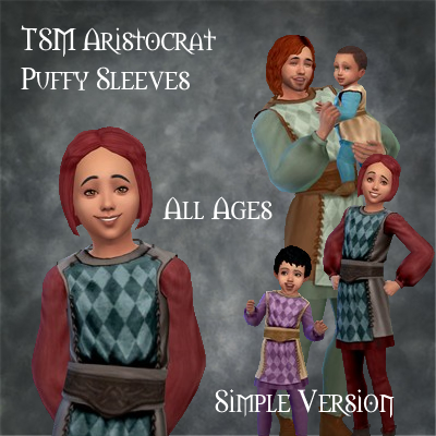 TSM Aristocrat Puffy Sleeves Simple Version - The Sims 4 Create a Sim ...
