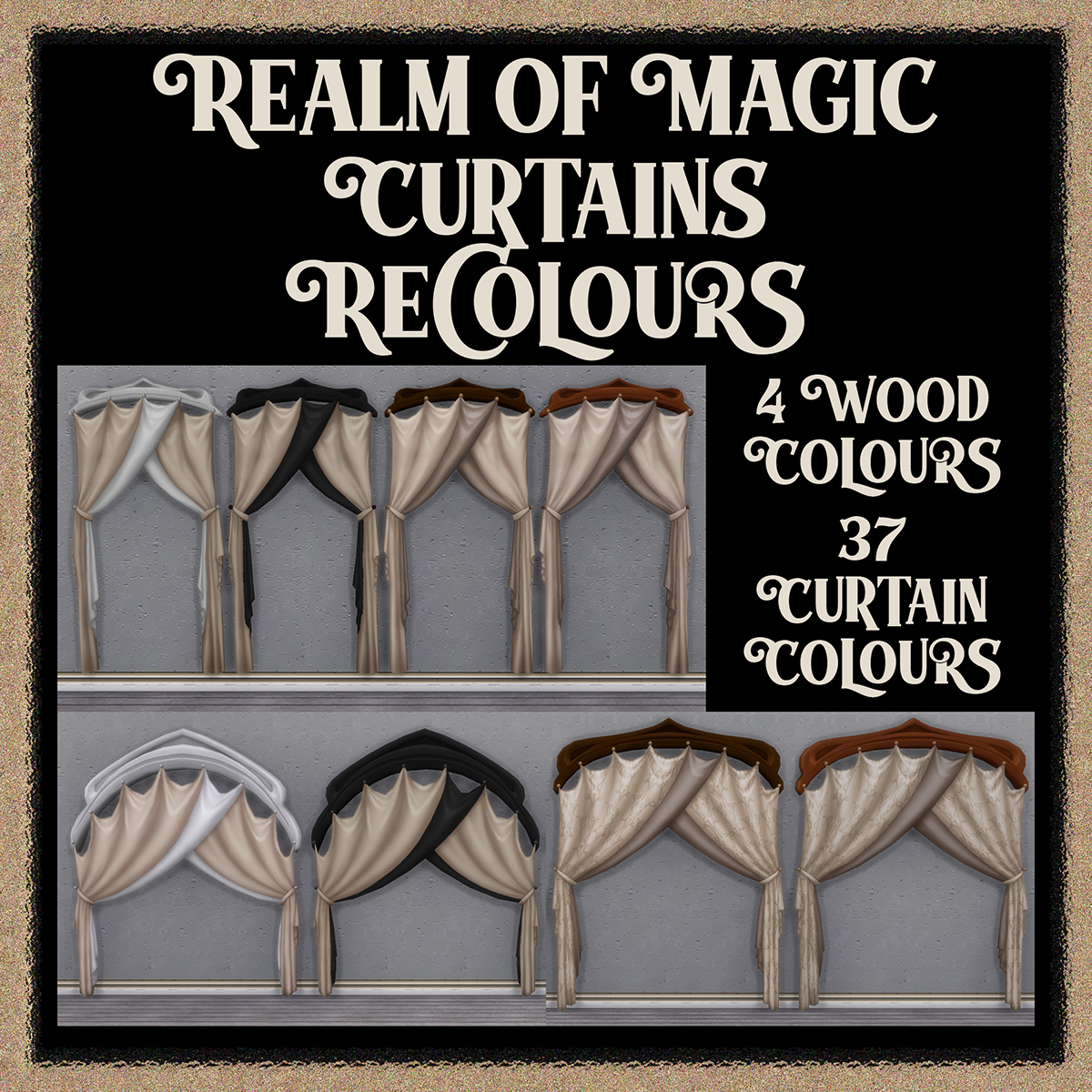 Realm of Magic Curtains Recolours - The Sims 4 Build / Buy - CurseForge