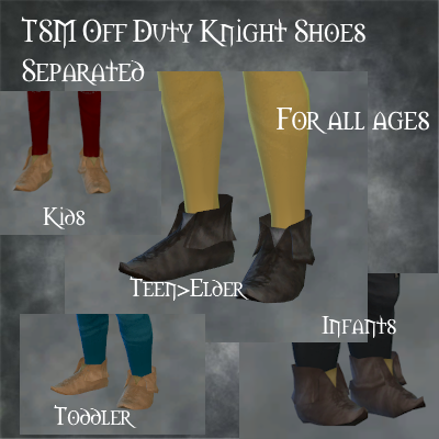 TSM Off Duty Knight Pointy Shoes Separated - The Sims 4 Create a Sim ...