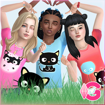 Chococat T-shirts for girls | Updated 2024 - The Sims 4 Create a Sim - CurseForge