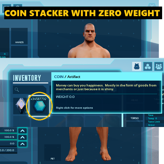 Coin Stacker Zero Weight - Ark Survival Ascended Mods - CurseForge