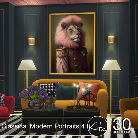 [kta] Classic Modern Portraits 4 - The Sims 4 Build / Buy - CurseForge