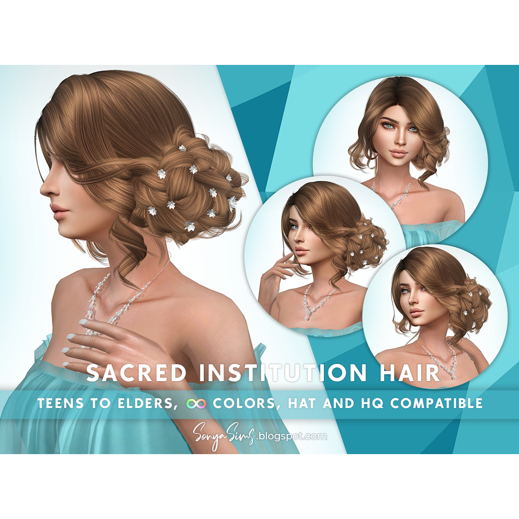 SONYASIMS - SACRED INSTITUTION HAIR - The Sims 4 Create a Sim - CurseForge