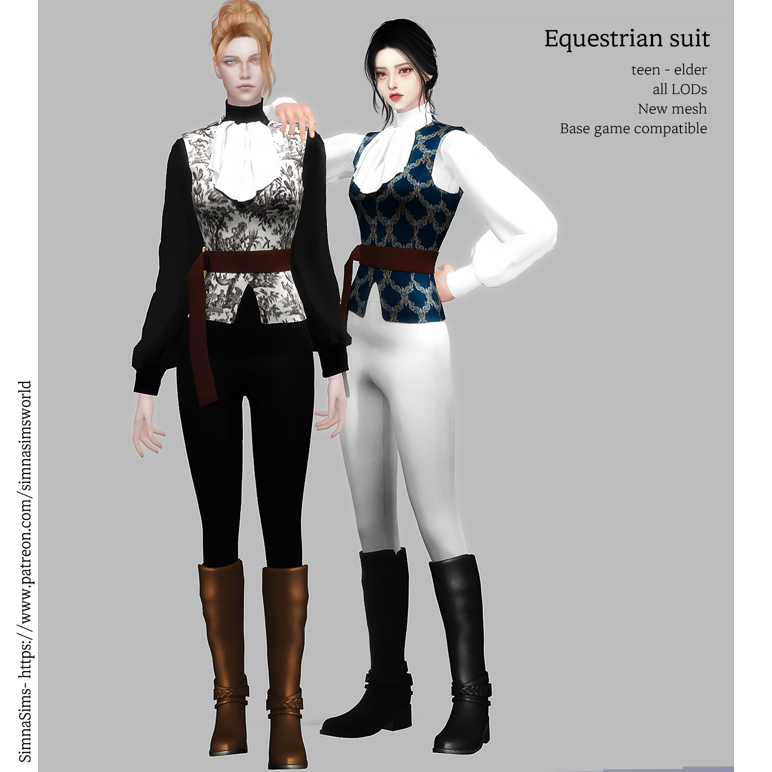 [Simna] Equestrian suit - The Sims 4 Create a Sim - CurseForge