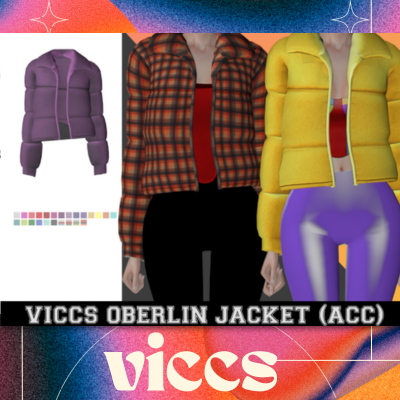´VICCS_OBERLIN JACKET (TEEN-ELDER) - Files - The Sims 4 Create a Sim - CurseForge