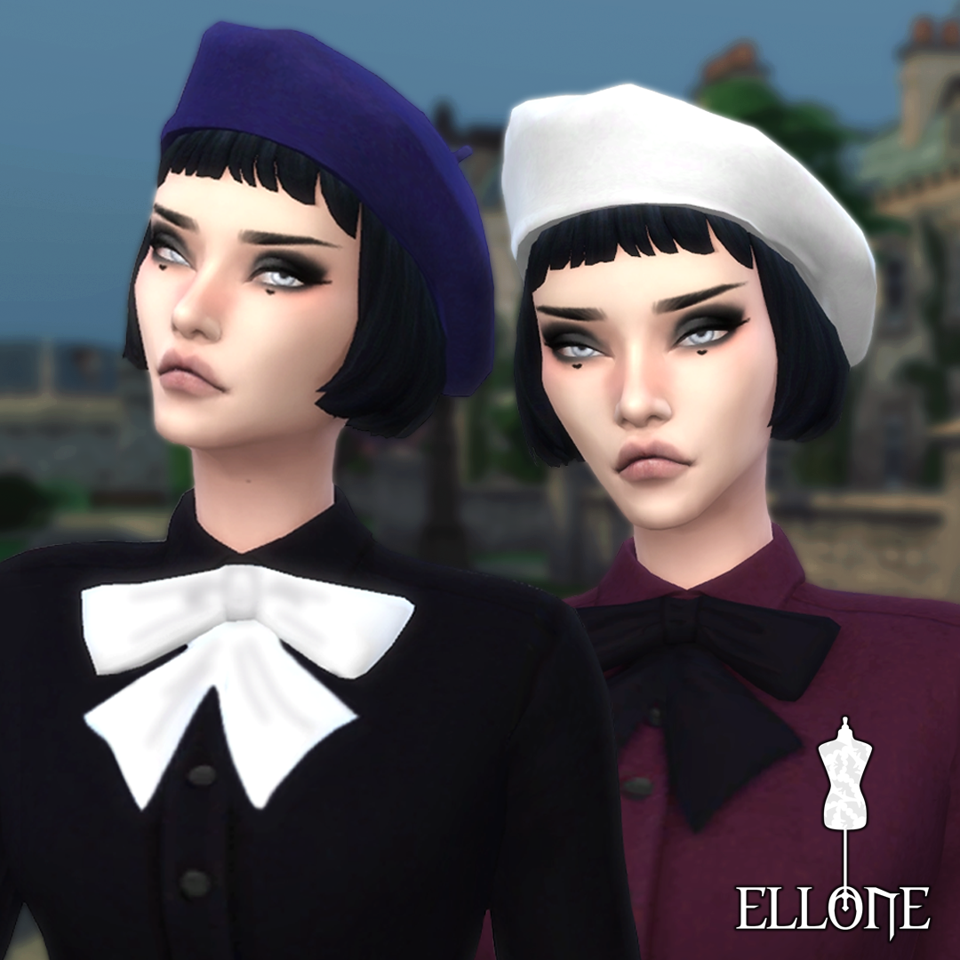 Cecile Beret (Academia Collection) - Files - The Sims 4 Create a Sim ...