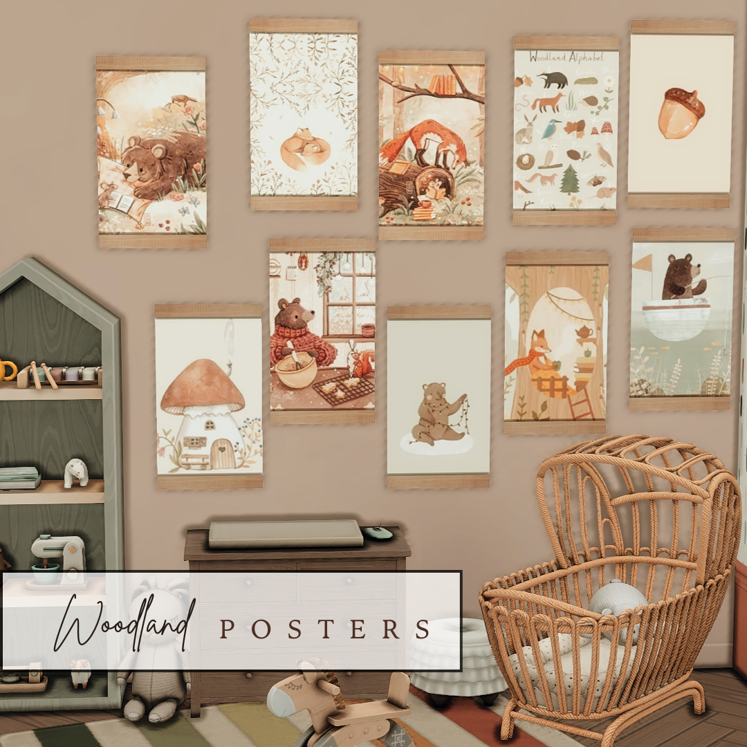 Woodland posters - The Sims 4 Build / Buy - CurseForge