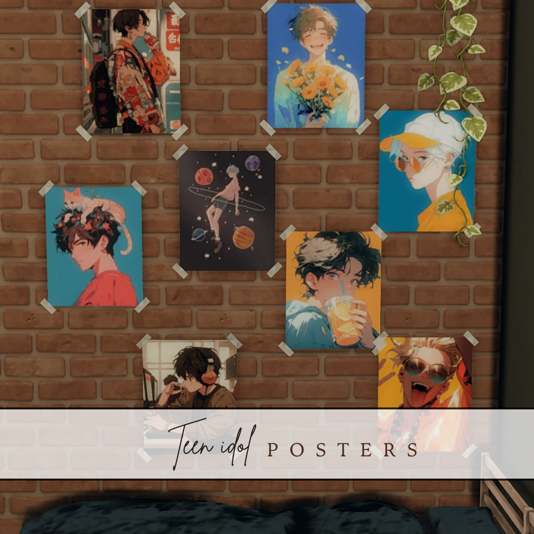 Teen idol Posters - The Sims 4 Build / Buy - CurseForge