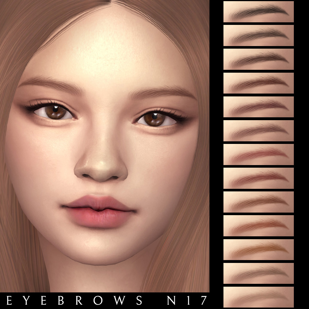 Eyebrows N17 - The Sims 4 Create a Sim - CurseForge