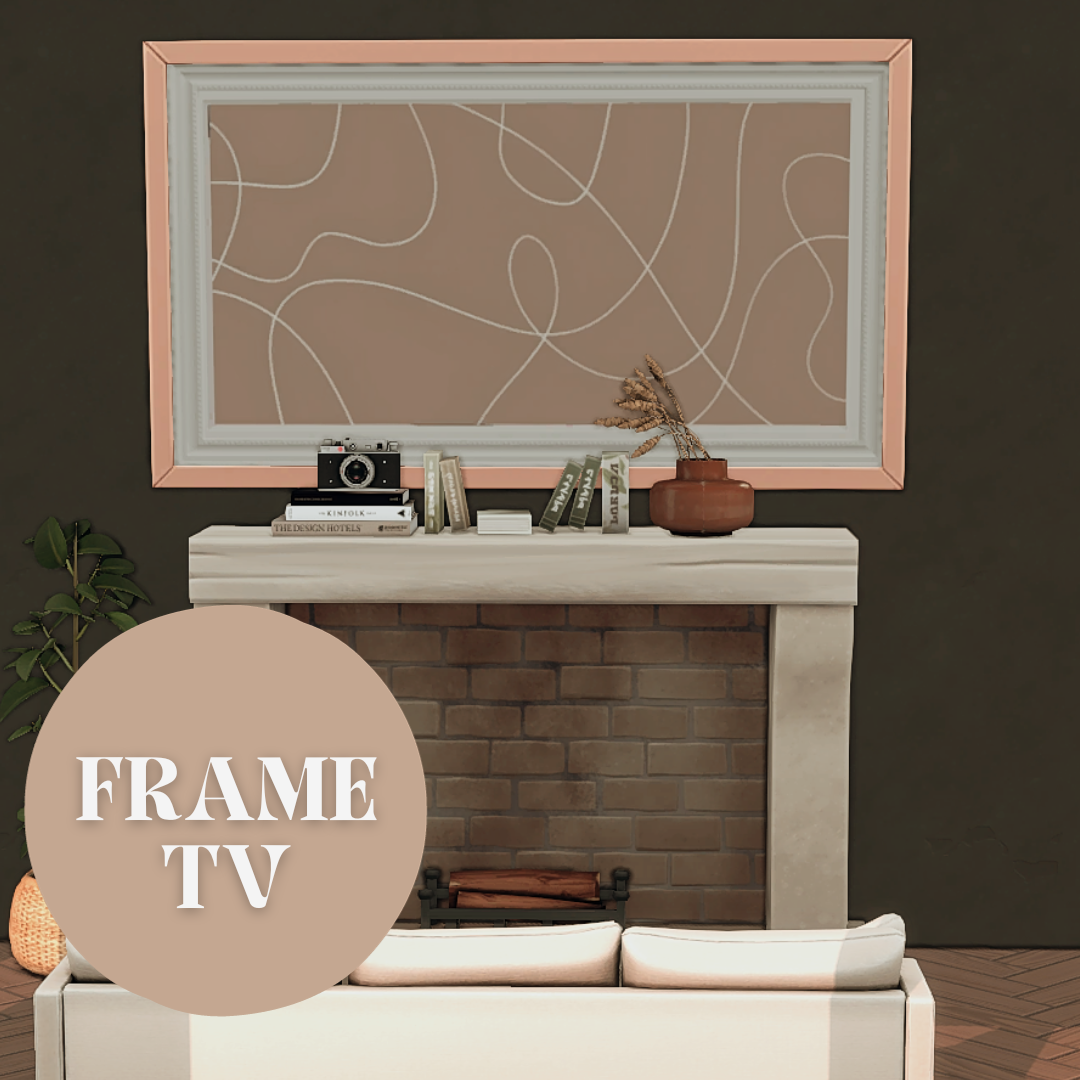 Modern Neutral Frame TV (RECOLOR) - The Sims 4 Build / Buy - CurseForge