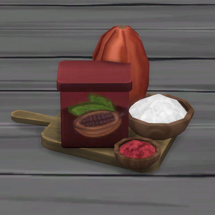 Red Cocoa Powder Milled Ingredient - The Sims 4 Mods - CurseForge