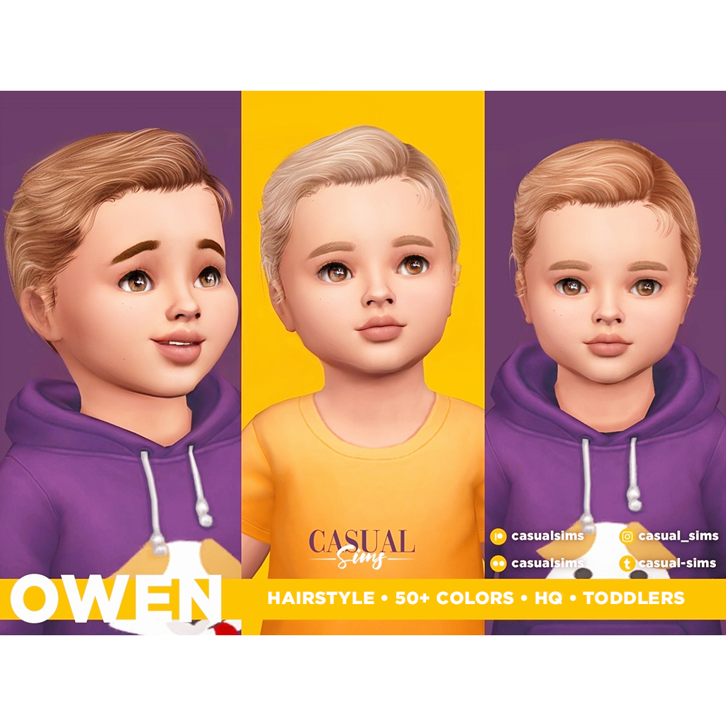 CasualSims - Owen Hairstyle Toddlers - The Sims 4 Create a Sim - CurseForge
