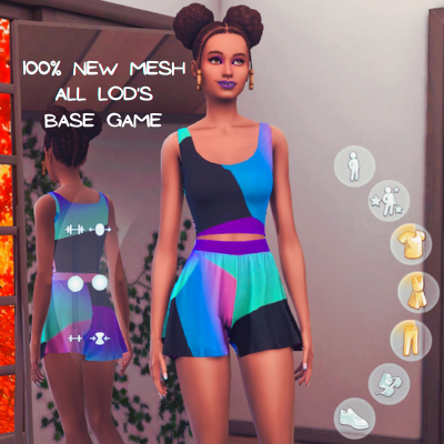 Download Colorful Workout Outfit - The Sims 4 Mods - CurseForge