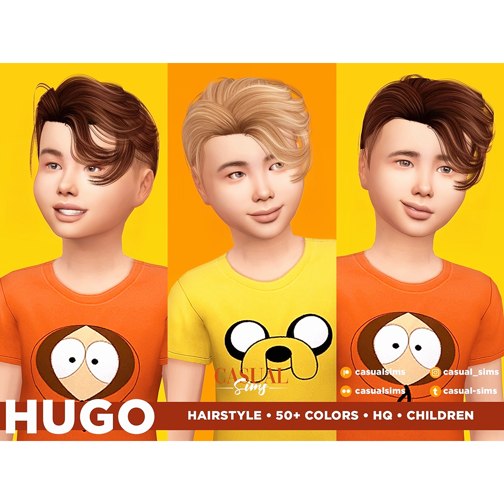 CasualSims - Hugo Hairstyle Children - The Sims 4 Create a Sim - CurseForge