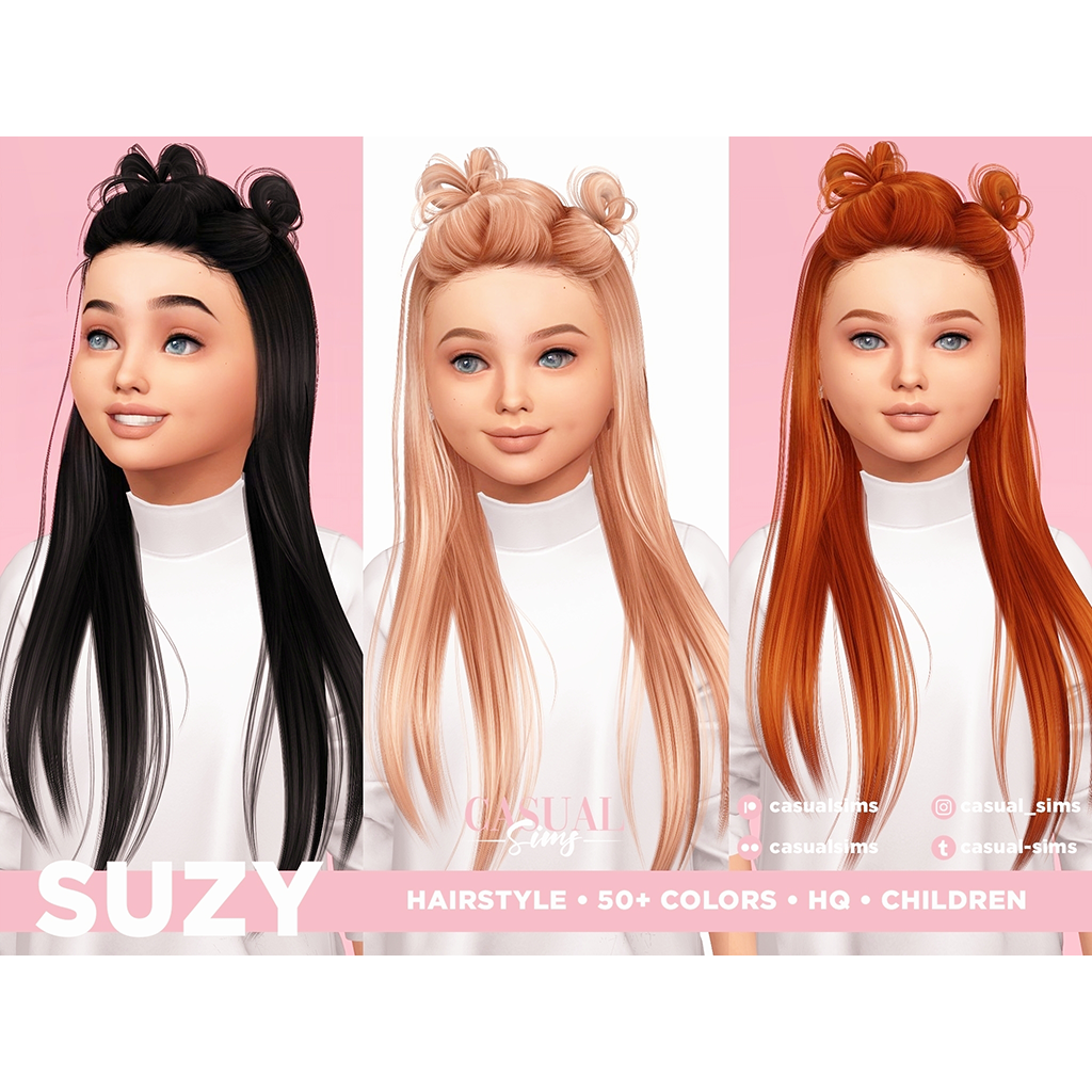 CasualSims - Suzy Hairstyle Children - The Sims 4 Create a Sim - CurseForge