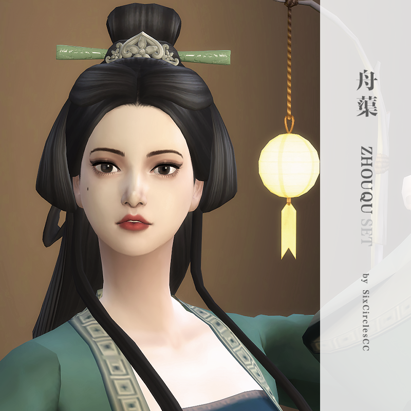 Chinese Hairstyle - Zhouqu Set - The Sims 4 Create a Sim - CurseForge