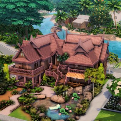 Tomarang Thai House - The Sims 4 Rooms / Lots - CurseForge