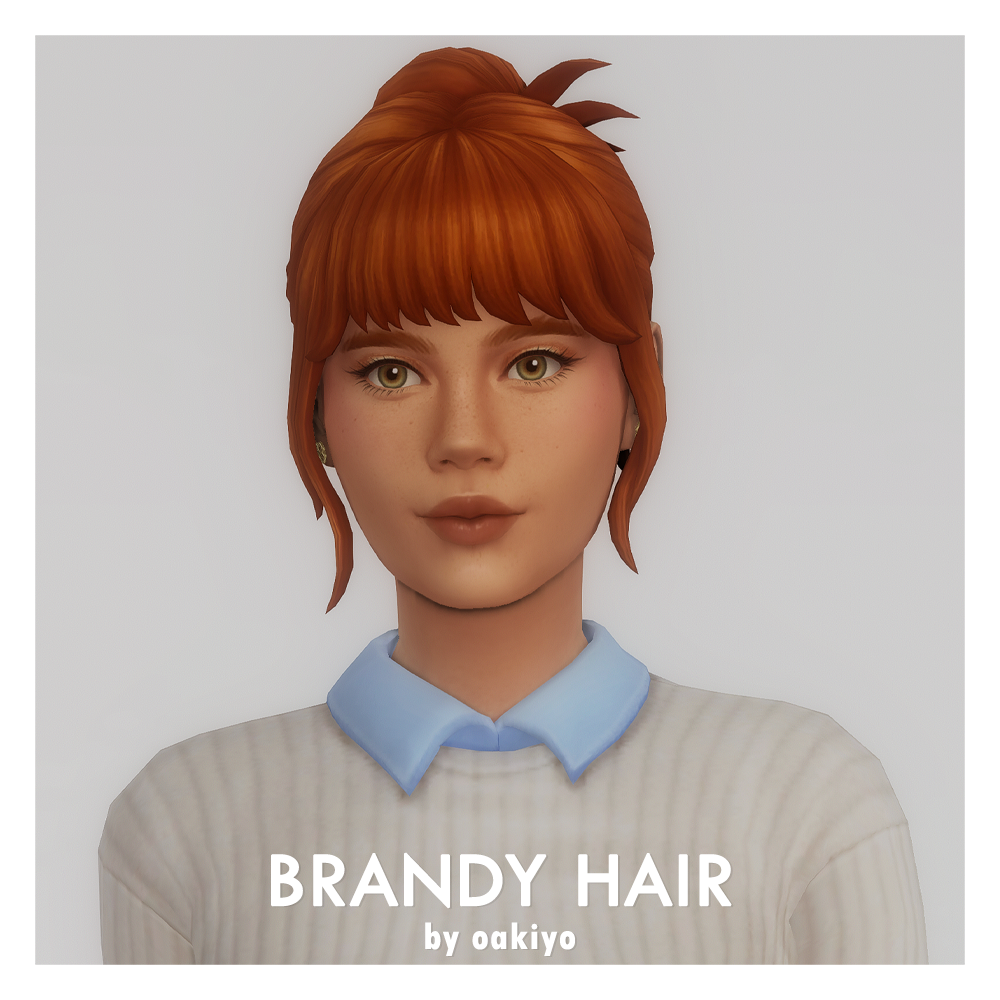 oakiyo - Brandy Hair - The Sims 4 Create a Sim - CurseForge