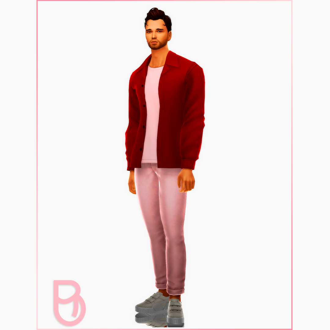 Man Set - Jeans and Shirt - FO - The Sims 4 Create a Sim - CurseForge