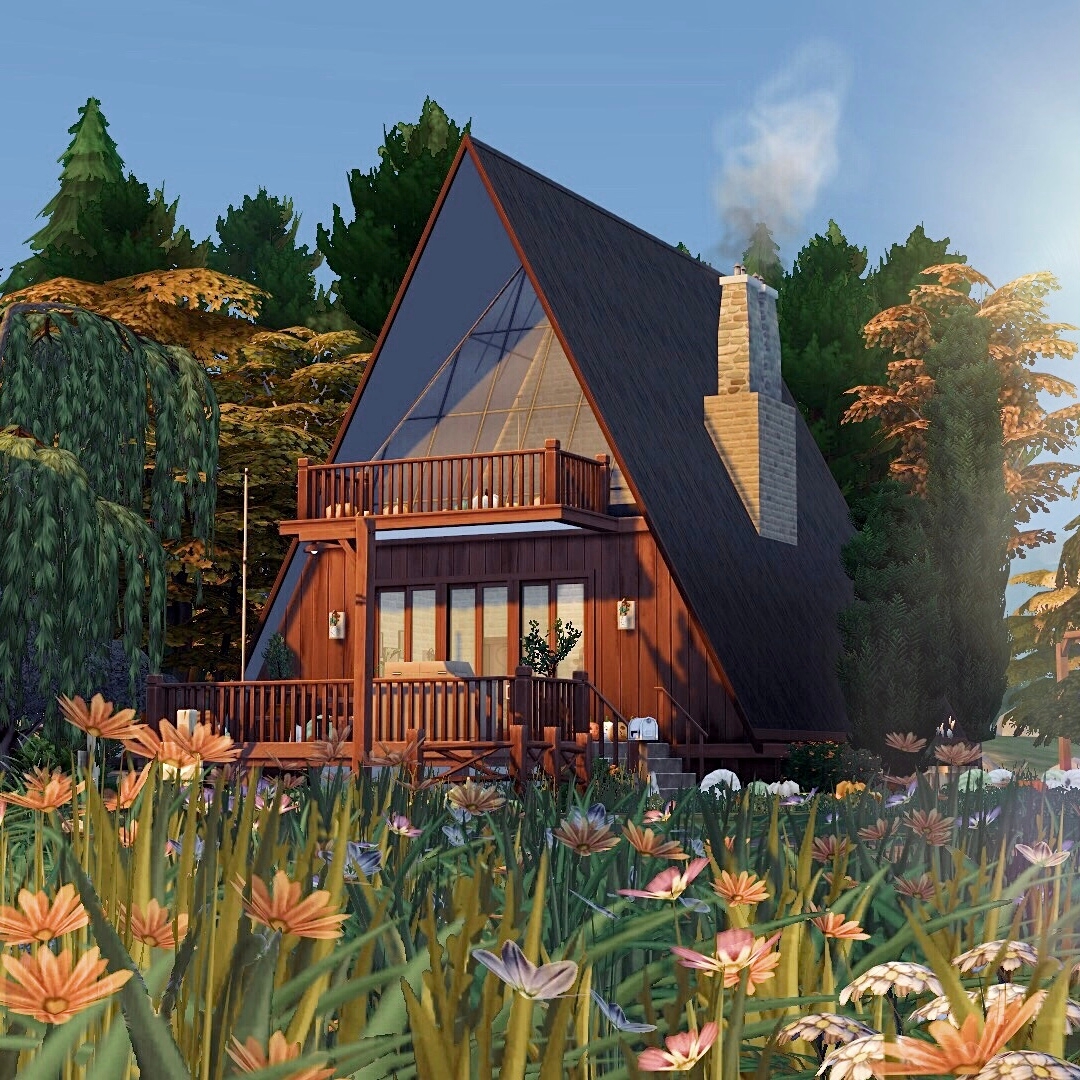 Autumn Cabin | No CC Screenshots - Rooms / Lots - The Sims 4
