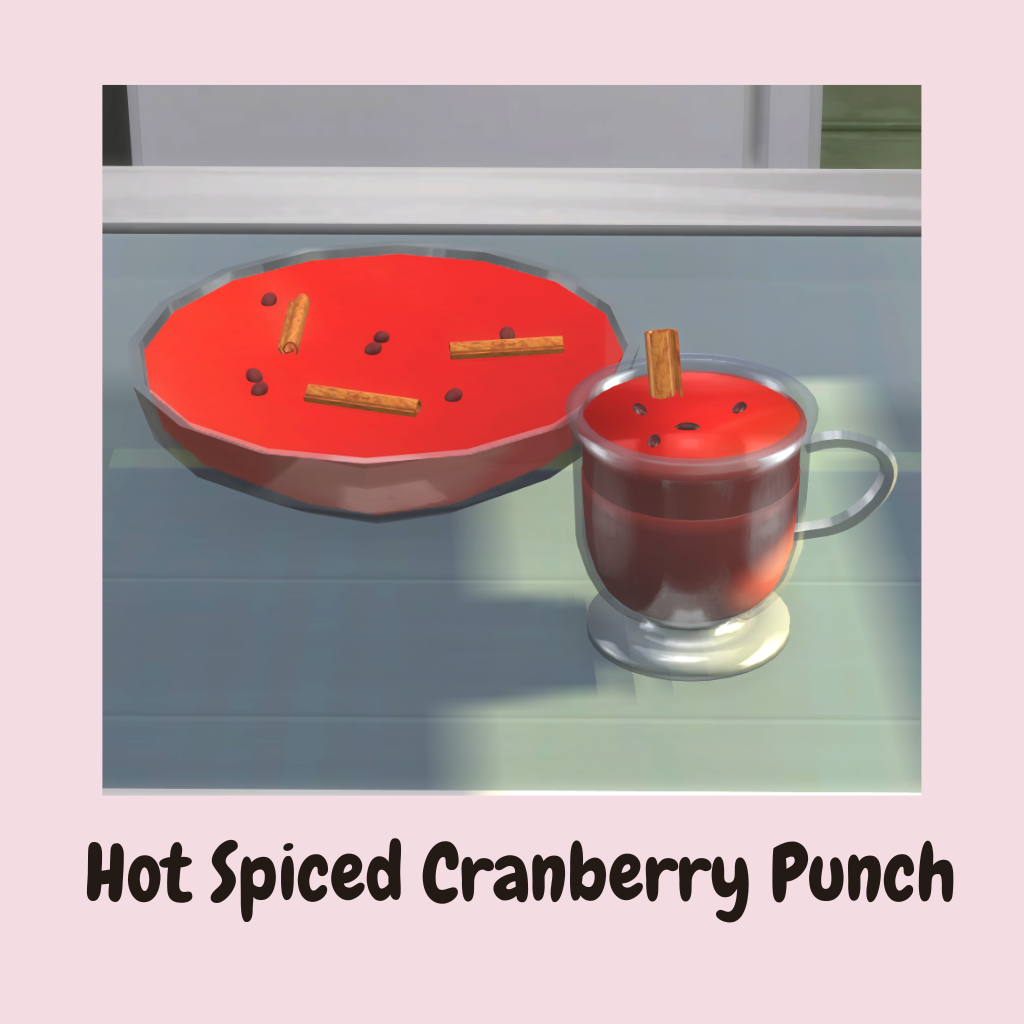 Hot Spiced Cranberry Punch Download - Mods - The Sims 4