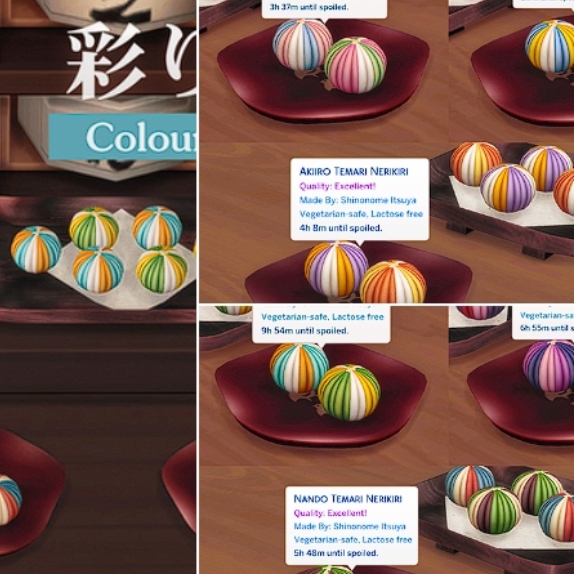 RECIPE Colorful Temari Nerikiri by Amellce Spanish translation - The ...