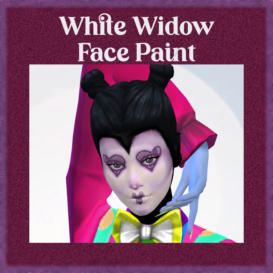 White Widow Face Paint - The Sims 4 Create a Sim - CurseForge