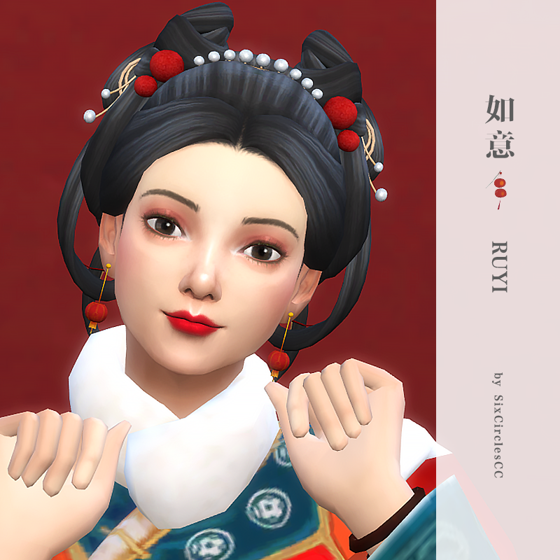 Chinese Hairstyle - Ruyi - The Sims 4 Create a Sim - CurseForge