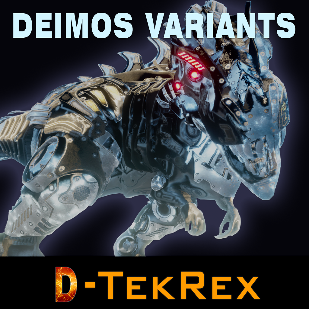 Download Deimos variants: D-TekRex - Ark Survival Ascended Mods ...