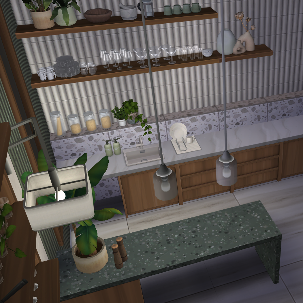Earthy MCM Kitchen - The Sims 4 Rooms / Lots - CurseForge