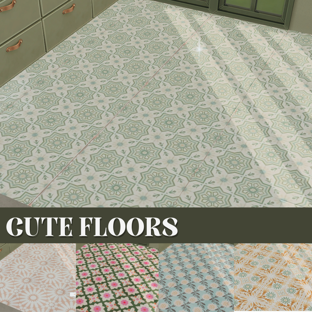 CUTE FLOORS 001 Screenshots - Build / Buy - The Sims 4