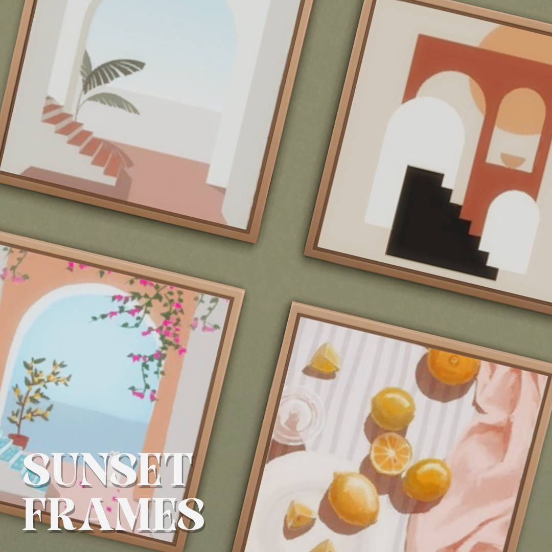 SUNSET FRAMES - The Sims 4 Build / Buy - CurseForge