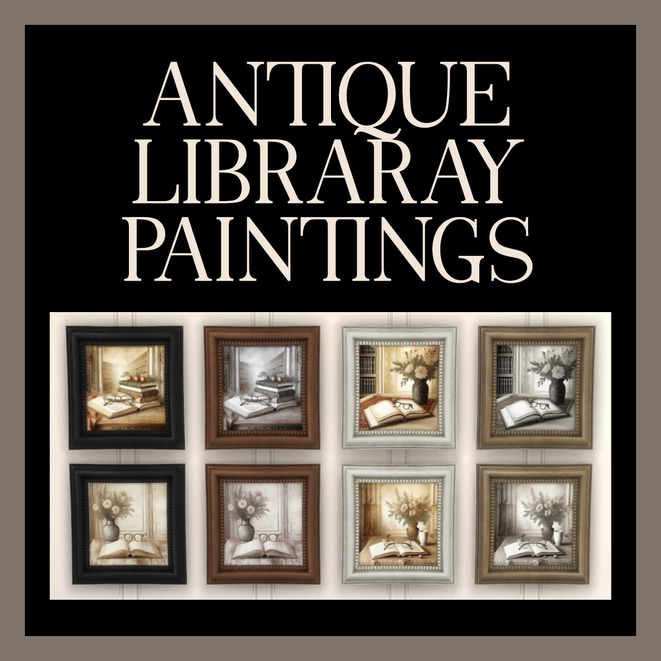 Antique Library Paintings - The Sims 4 Build / Buy - CurseForge