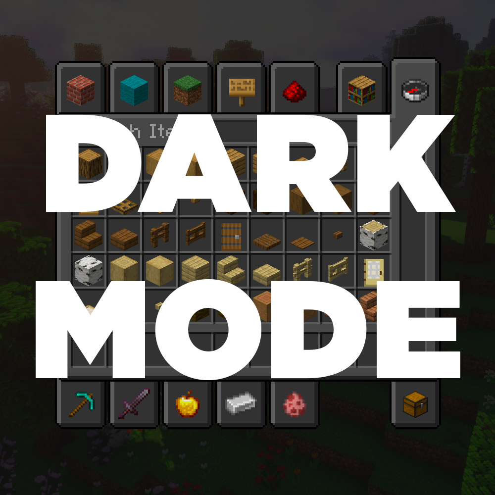REAL DARK MODE - Minecraft Resource Packs - CurseForge