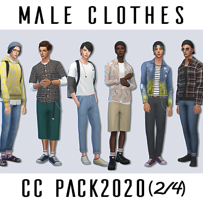 [Liliili] Male Clothes CC Pack 2020 Pt2 - The Sims 4 Create a Sim - CurseForge