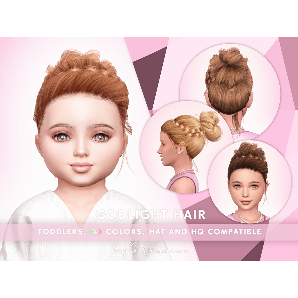 SONYASIMS - GODLIGHT HAIR TODDLERS - The Sims 4 Create a Sim - CurseForge