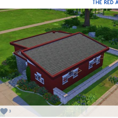 The Red Avenger Starter home (Base Game) - The Sims 4 Rooms / Lots ...