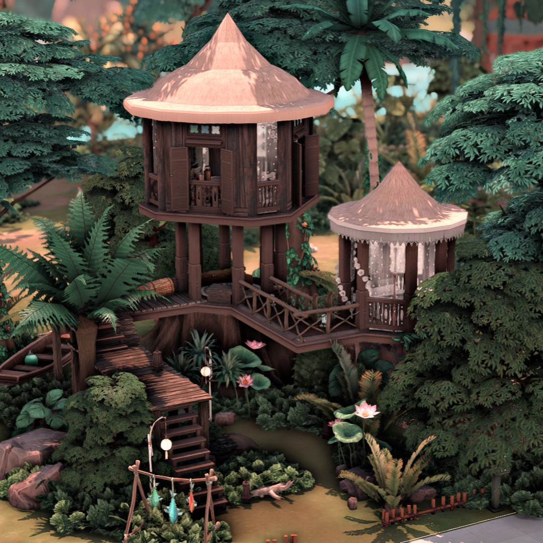 Tomarang Treehouse - The Sims 4 Rooms / Lots - CurseForge