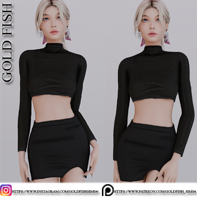 Gold Fish cotton suit set - The Sims 4 Create a Sim - CurseForge
