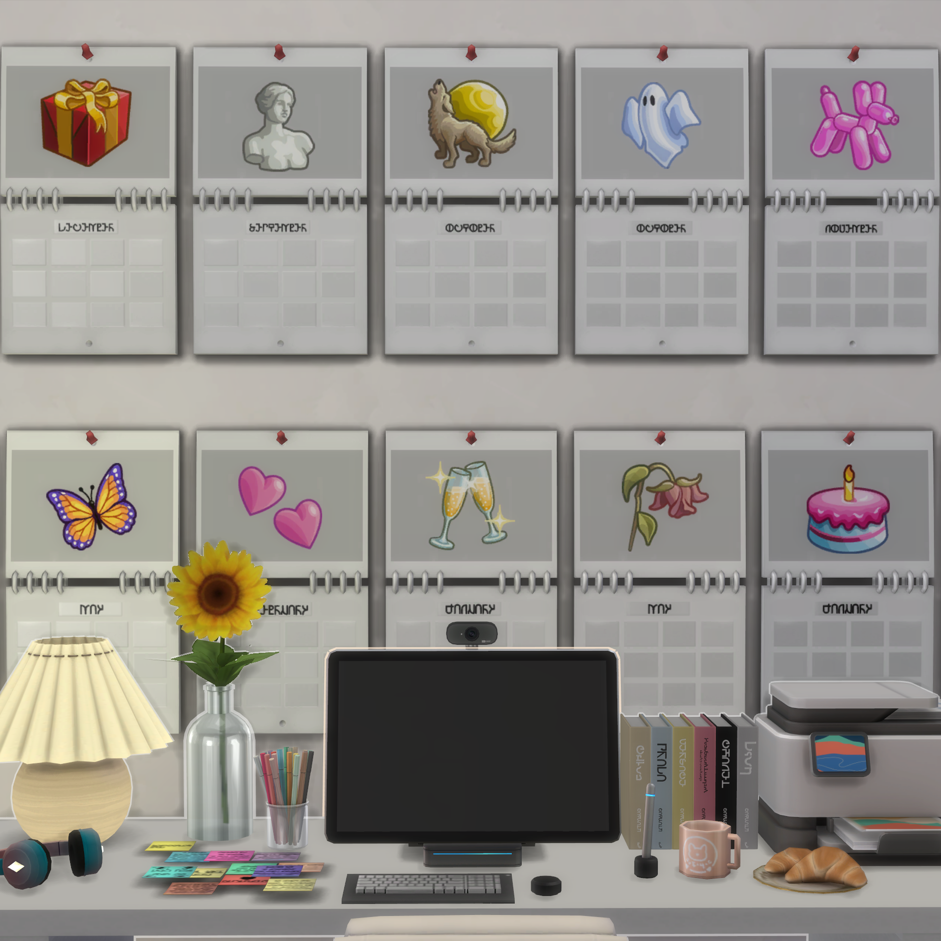 Cluttered Minds Calendar - The Sims 4 Build / Buy - CurseForge
